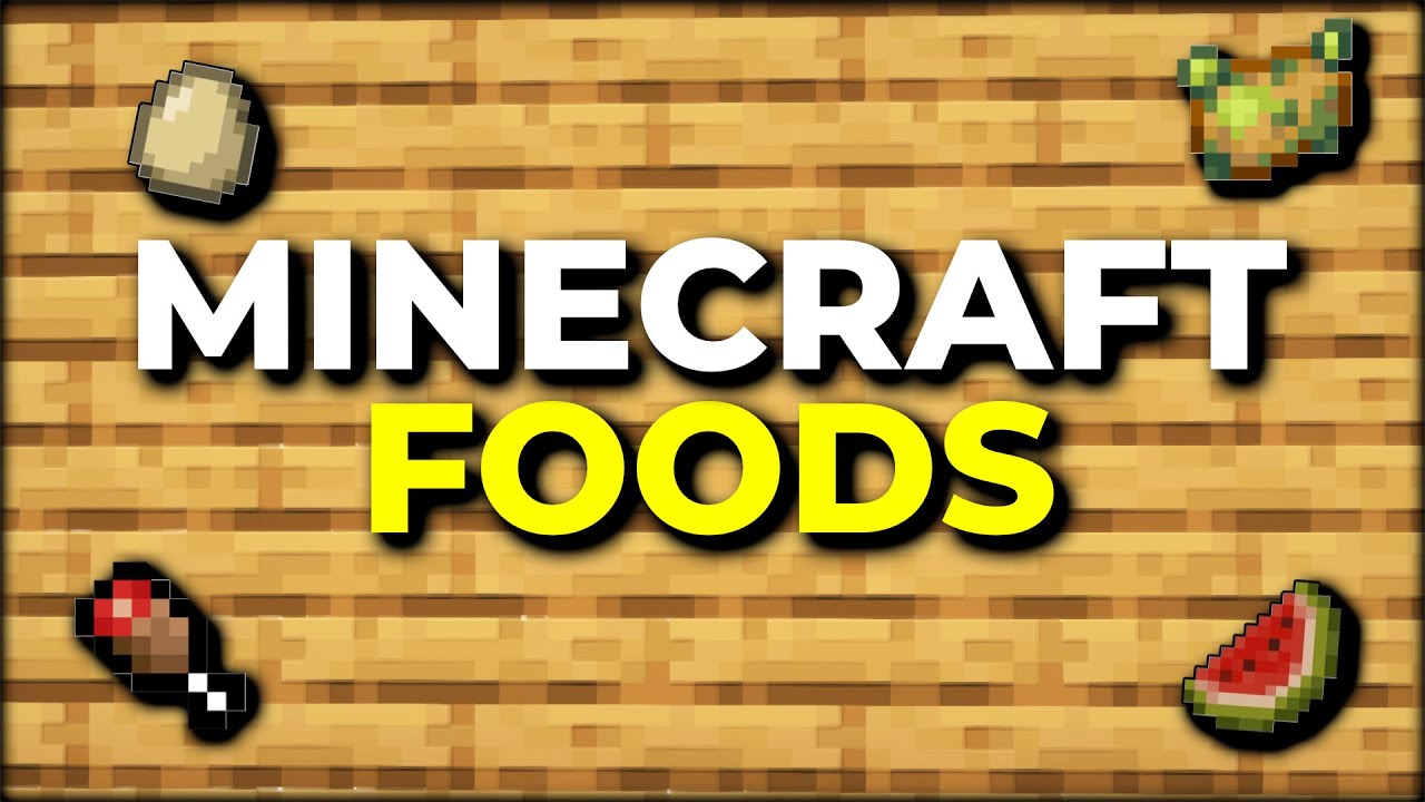 20 Foods Built In Minecraft! - YouTube