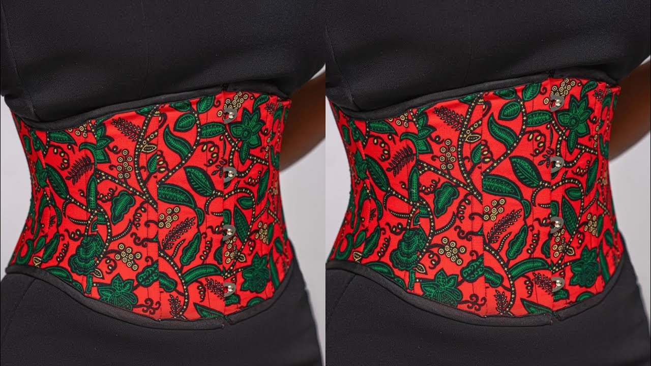 HOW TO CUT AND SEW A UNDER BURST CORSET | CORSET BELT / CORSET MAKING ...