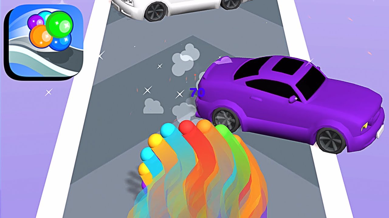 Paint Run - All Levels Gameplay Android,ios (Part 2) - YouTube