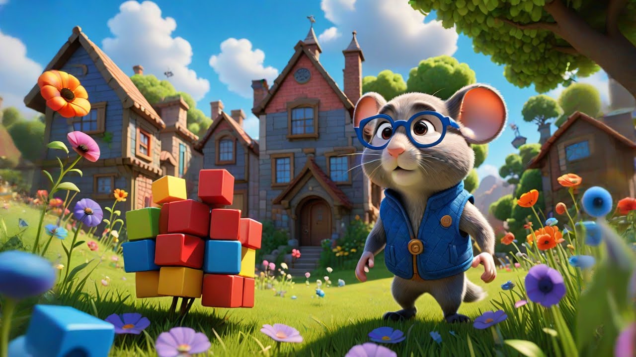 Two Little Mice Build a House | Cute Nursery Rhyme for Kids | Baby ...