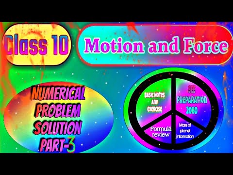 class 10 science numerical problems| force and motion numericals ...