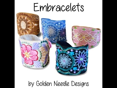 How to Make an Embroidered Cuff - YouTube