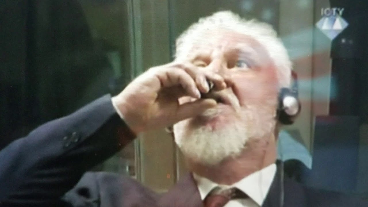 Breaking "Bosnian General Drinks Poison Dies In Courtroom" - YouTube