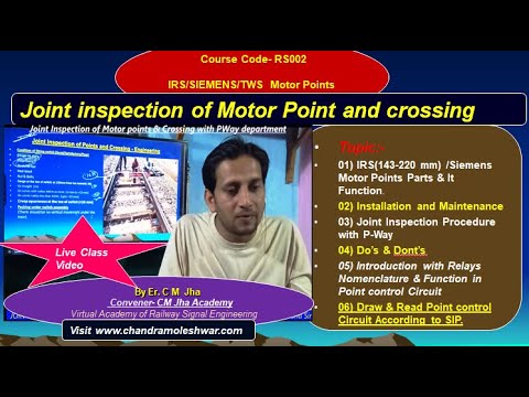 Joint inspection of points & crossing - YouTube
