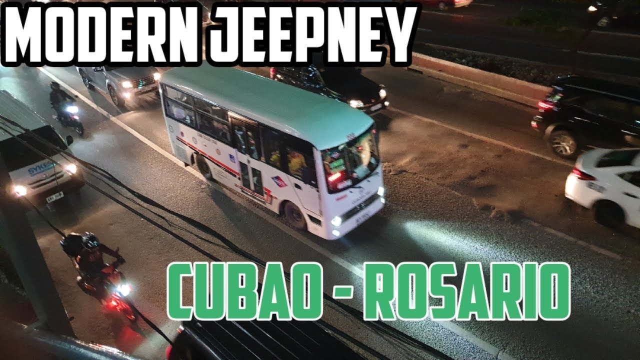 Modern Jeepney | Cubao - Rosario route - YouTube