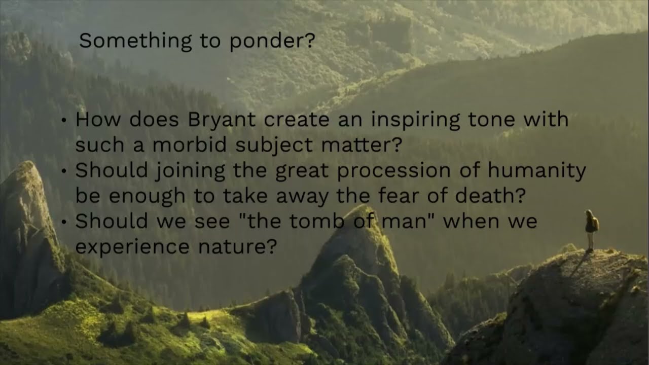 Summary and Analysis of "Thanatopsis" - YouTube