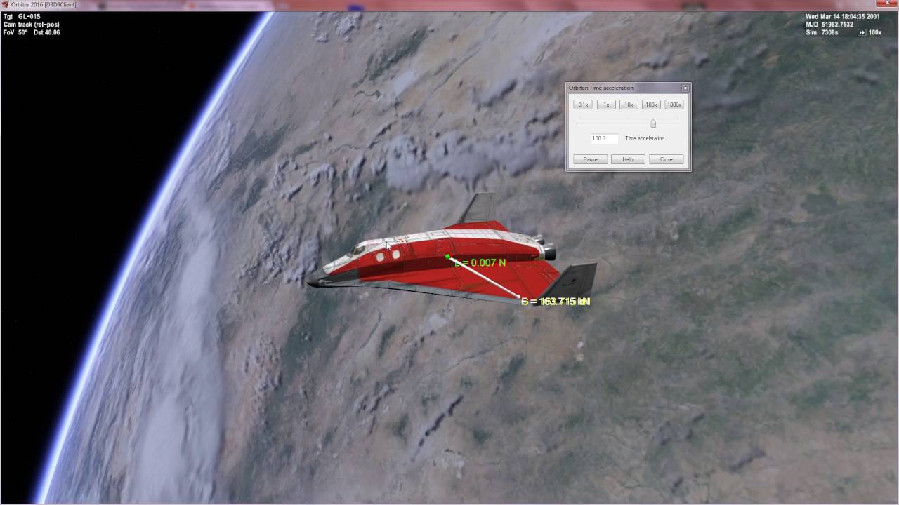 First time in Orbiter 2016 - YouTube