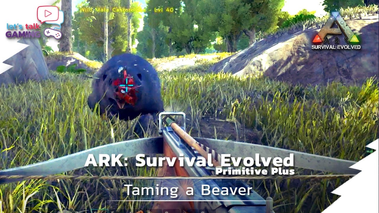 ARK Primitive Plus - 05 - Finding and Taming a Beaver - YouTube