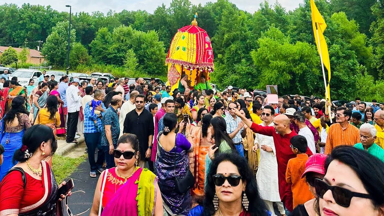 America:2024 | Rath Yatra | Hindu center | Temple | Charlotte NC | Jai ...