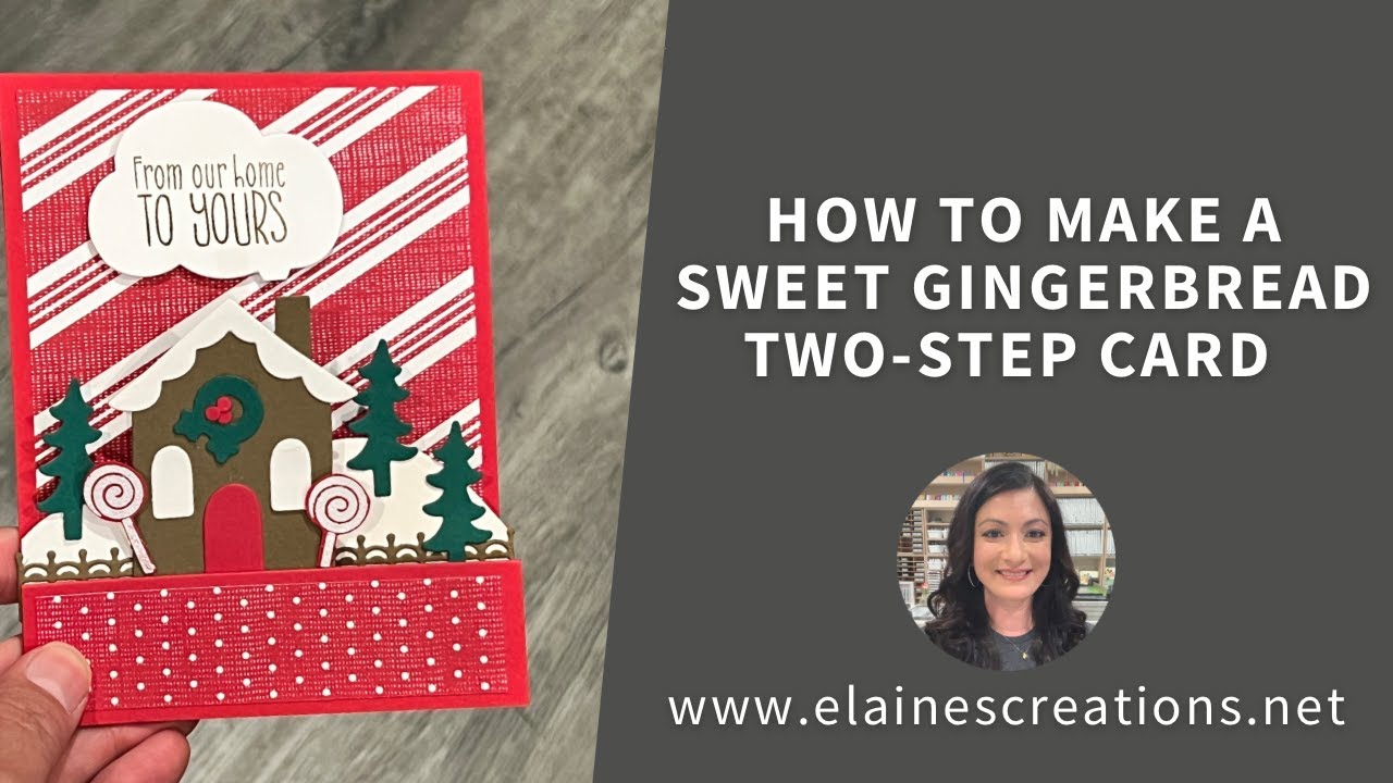 How to Make a Sweet Gingerbread Two Step Card! Sweet Stampin' - YouTube