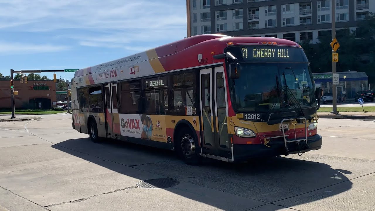 MTA Maryland: BaltimoreLINK: 2012 NFI XDE40 #12012 On The #71 to Cherry ...