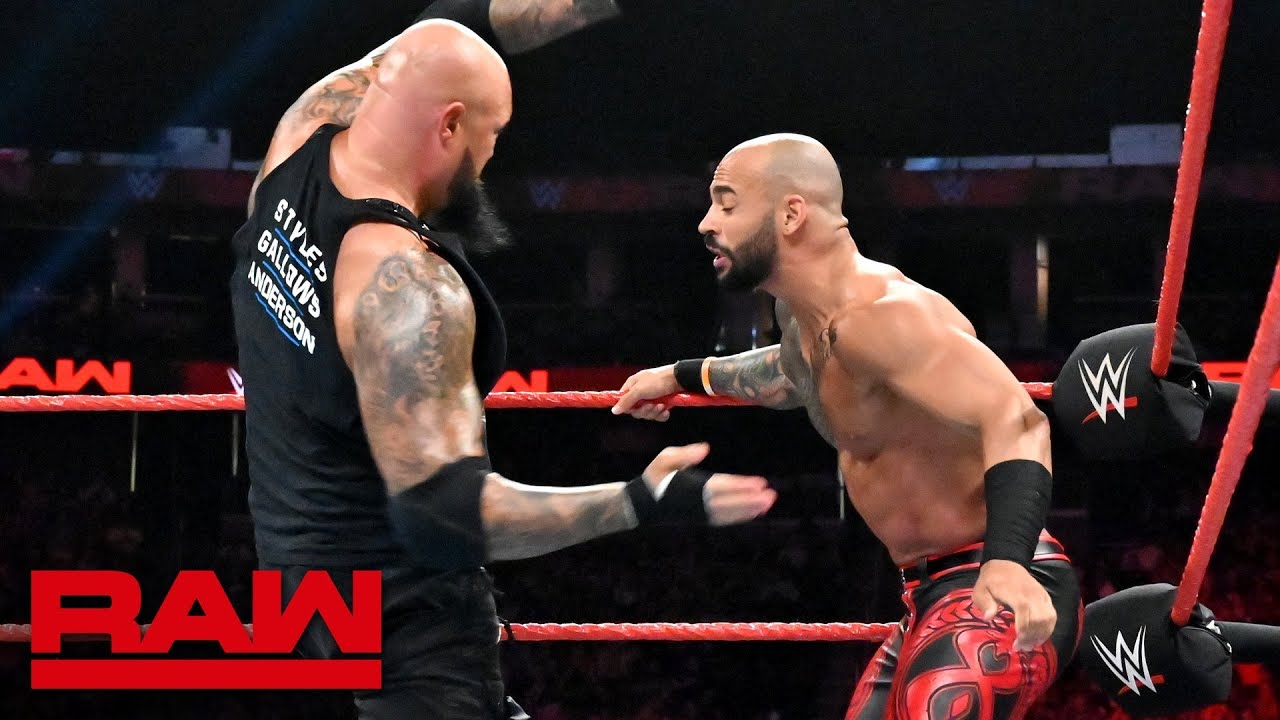 Ricochet vs. Luke Gallows: Raw, July 8, 2019 - YouTube