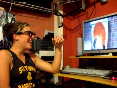 Alyssa Cracking Up to Farting Cat