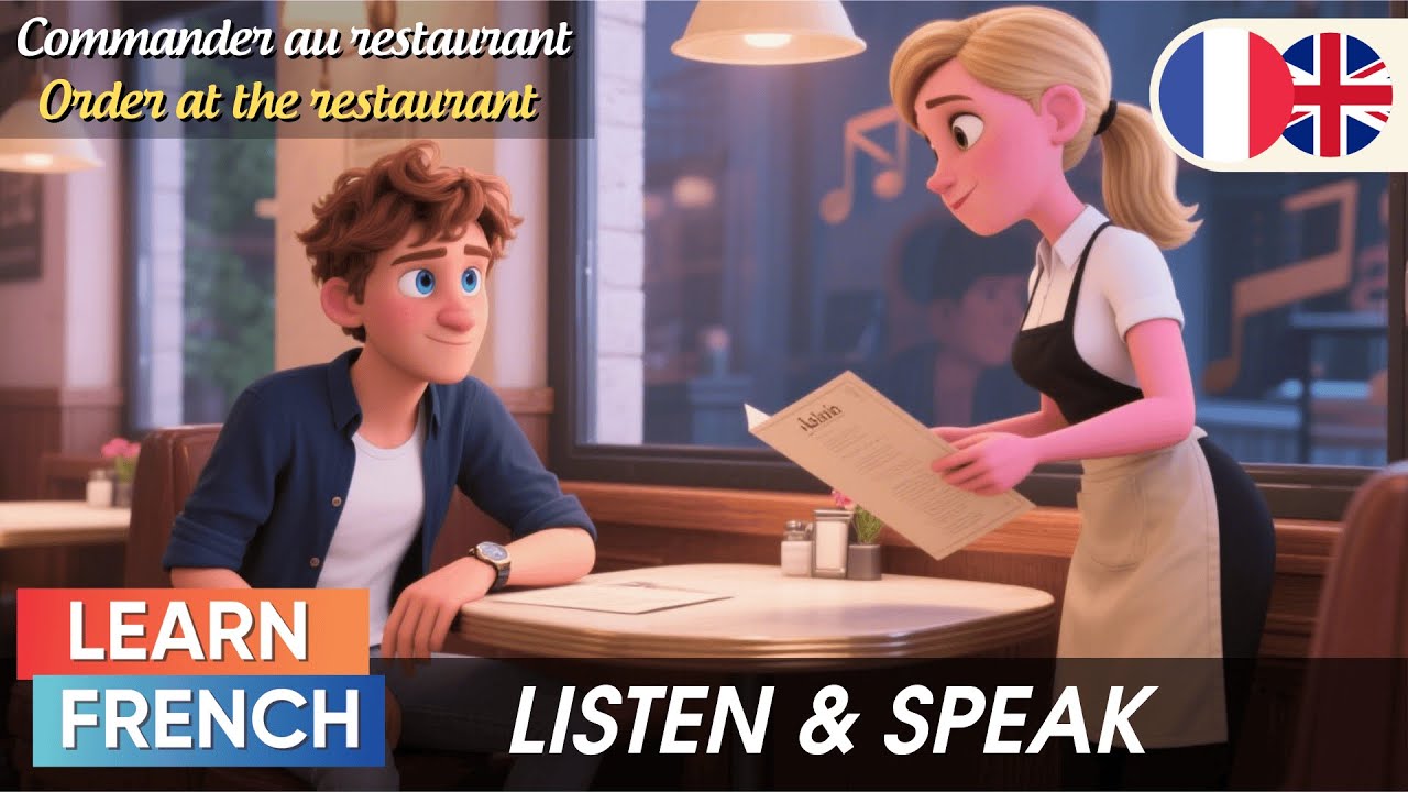Commander au restaurant | Écouter et Parler Français | French Listening ...