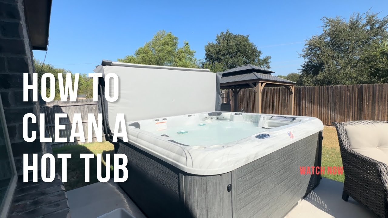 How to Clean a Hot Tub! - YouTube