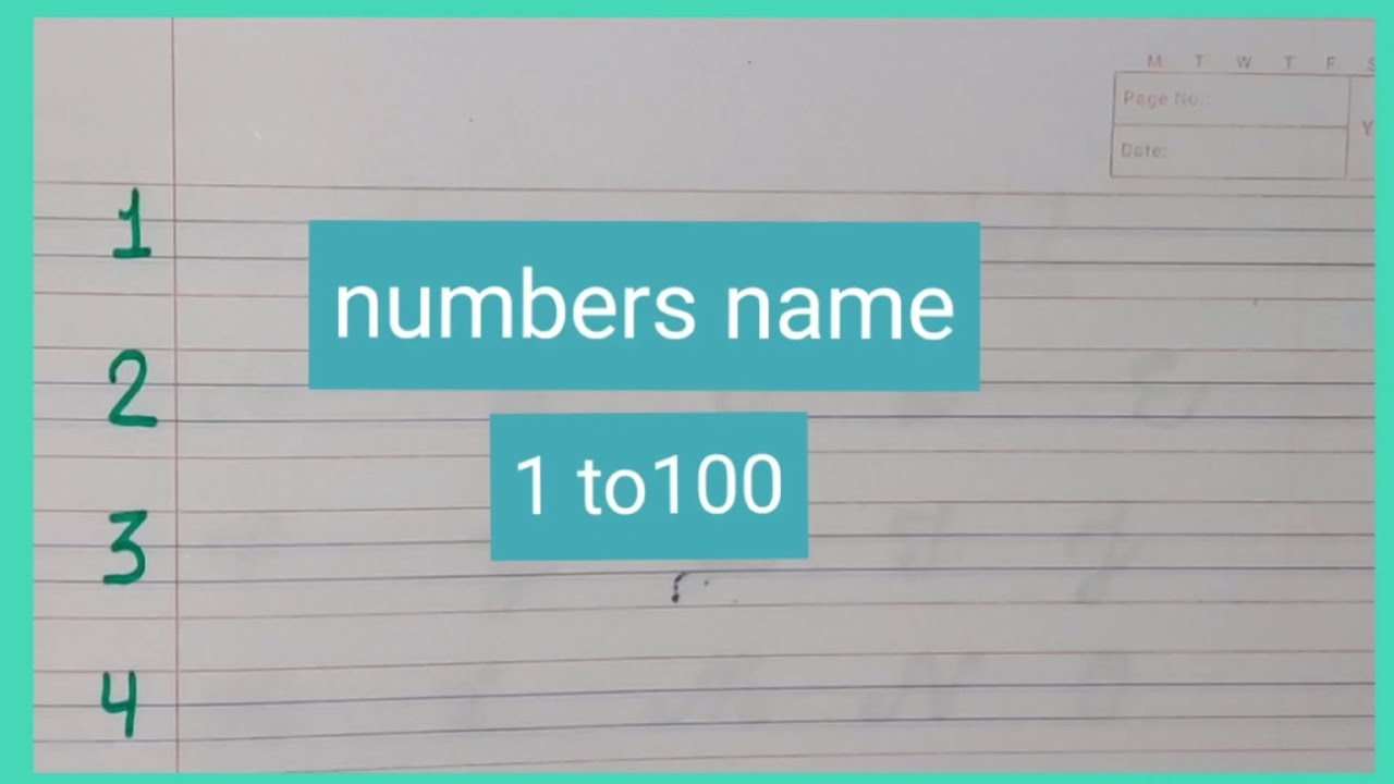 || learn numbers name in english|| 1 to 100 numbers name|| learn one ...