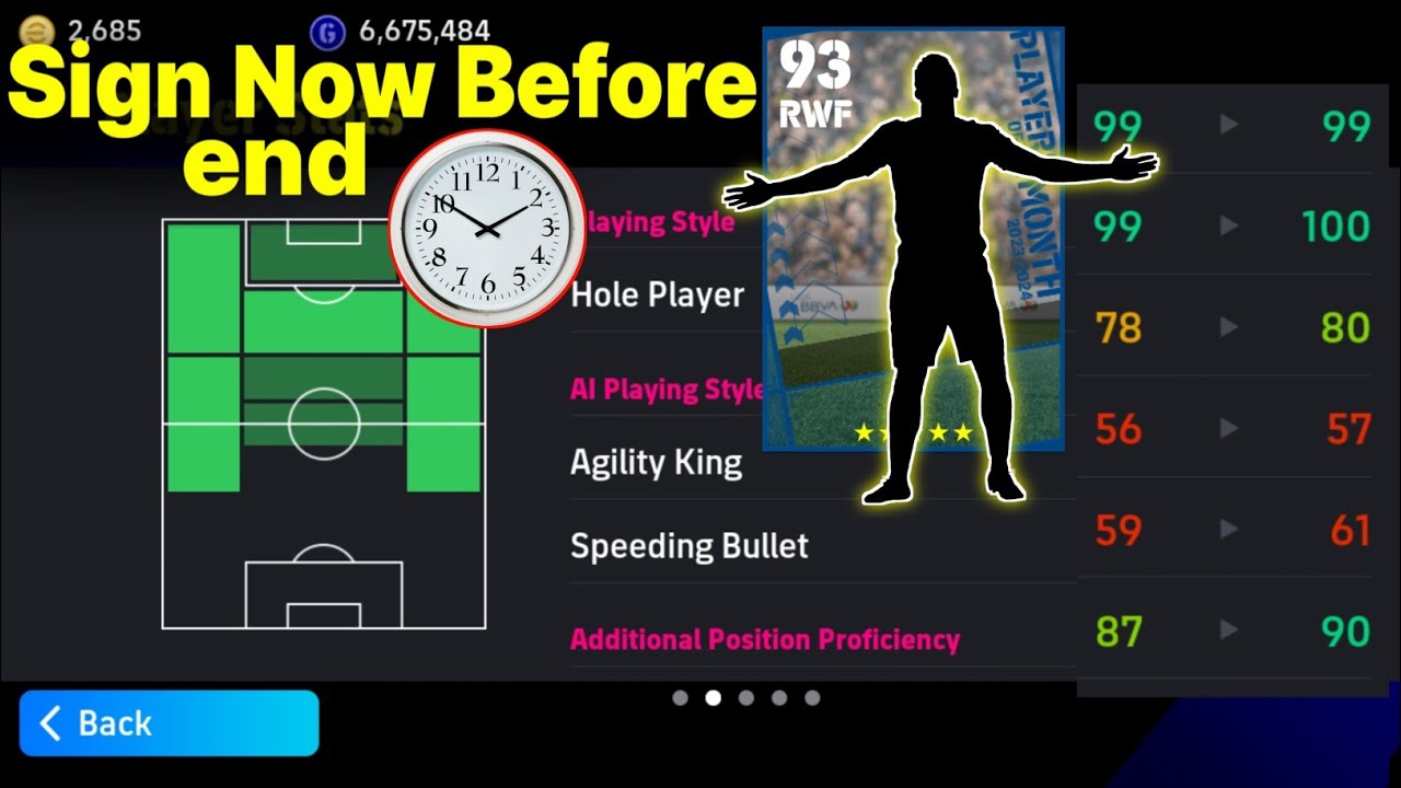 Don't Miss This 99 Speed! 100 Acceleration! (RWF) Man Sign now Before ...