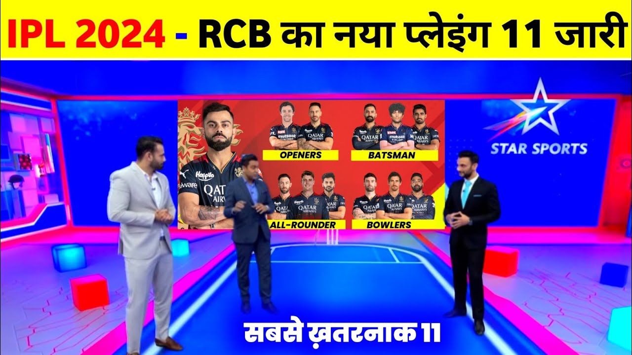 Rcb Playing 11 2024 - Rcb New Playing 11 For IPL 2024 - YouTube