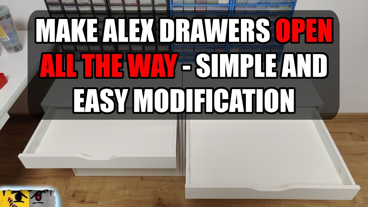 How to make Alex Drawers from IKEA open all the way - Simple and Easy ...