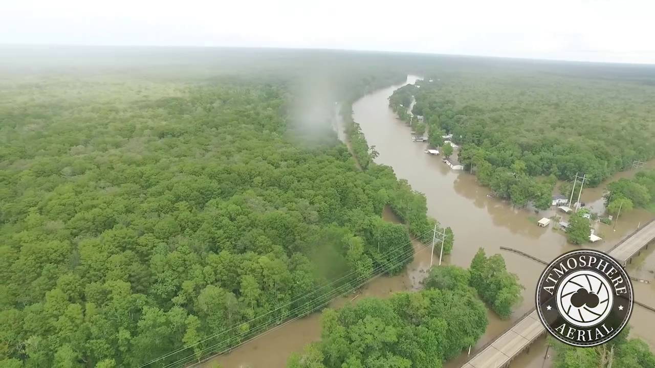 Atmosphere Aerial Amite River Flood 20160819_002 - YouTube