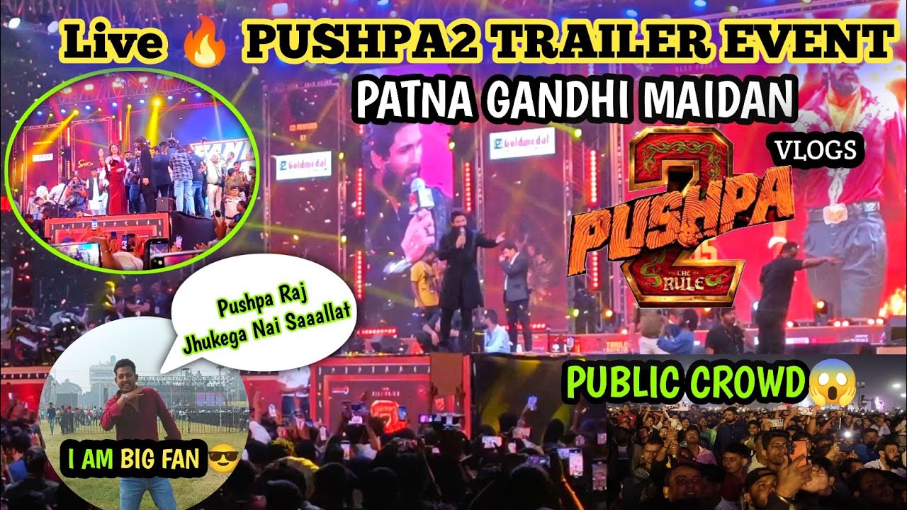 Pushpa2TheRule teaser launch Patna Gandhi maidan | Allu Arjun star ...