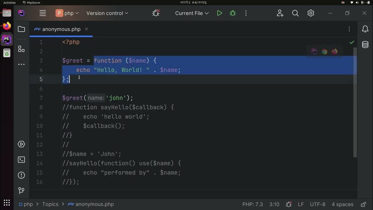 PHP Tutorial: Mastering Anonymous Function or Closure in PHP - YouTube