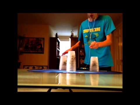 Cup Stacking Almost Fastest In The World - YouTube