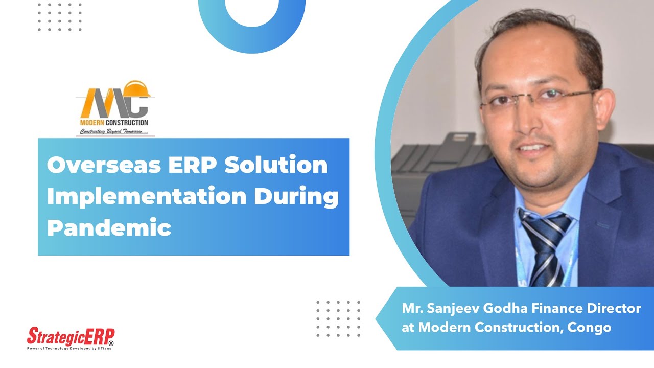 Modern Construction, Congo has chosen StrategicERP as an ERP-Partner during Pandemic - YouTube