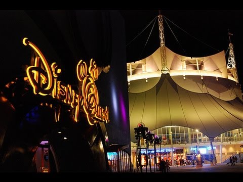 Walt Disney World Downtown Disney at Night 2013 Tour and Overview - YouTube