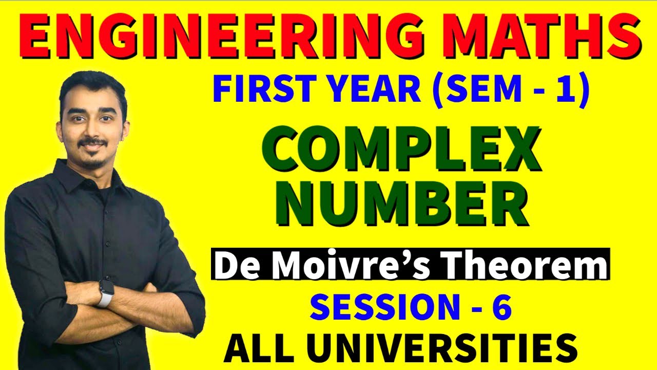 COMPLEX NUMBER | ENGINEERING MATHS | S-6 | FIRST YEAR | MUMBAI ...