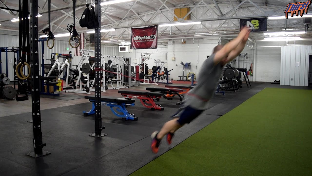 Band Resisted Broad Jump - THIRSTgym.com - YouTube
