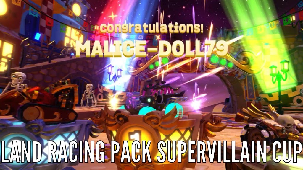 SKYLANDERS SUPERCHARGERS LAND RACING PACK FULL SUPER VILLAIN CUP RACE ...