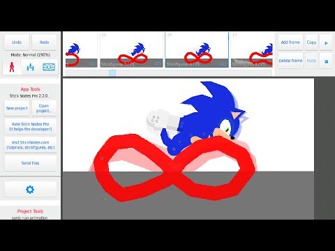 Stick Nodes: Sonic run animation test - YouTube