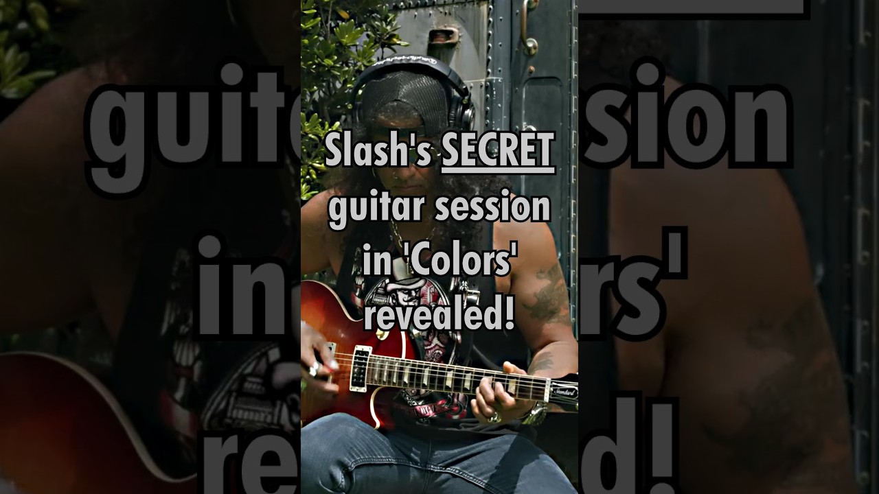 Unbelievable! Slash's secret guitar session in 'Colors' revealed! - YouTube