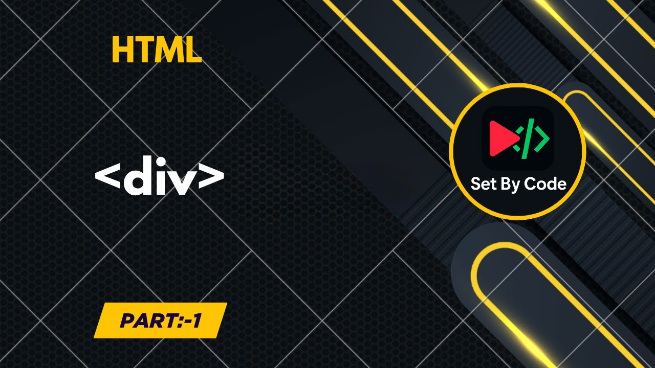HTML | div tag | Basic Code | 2025 - YouTube