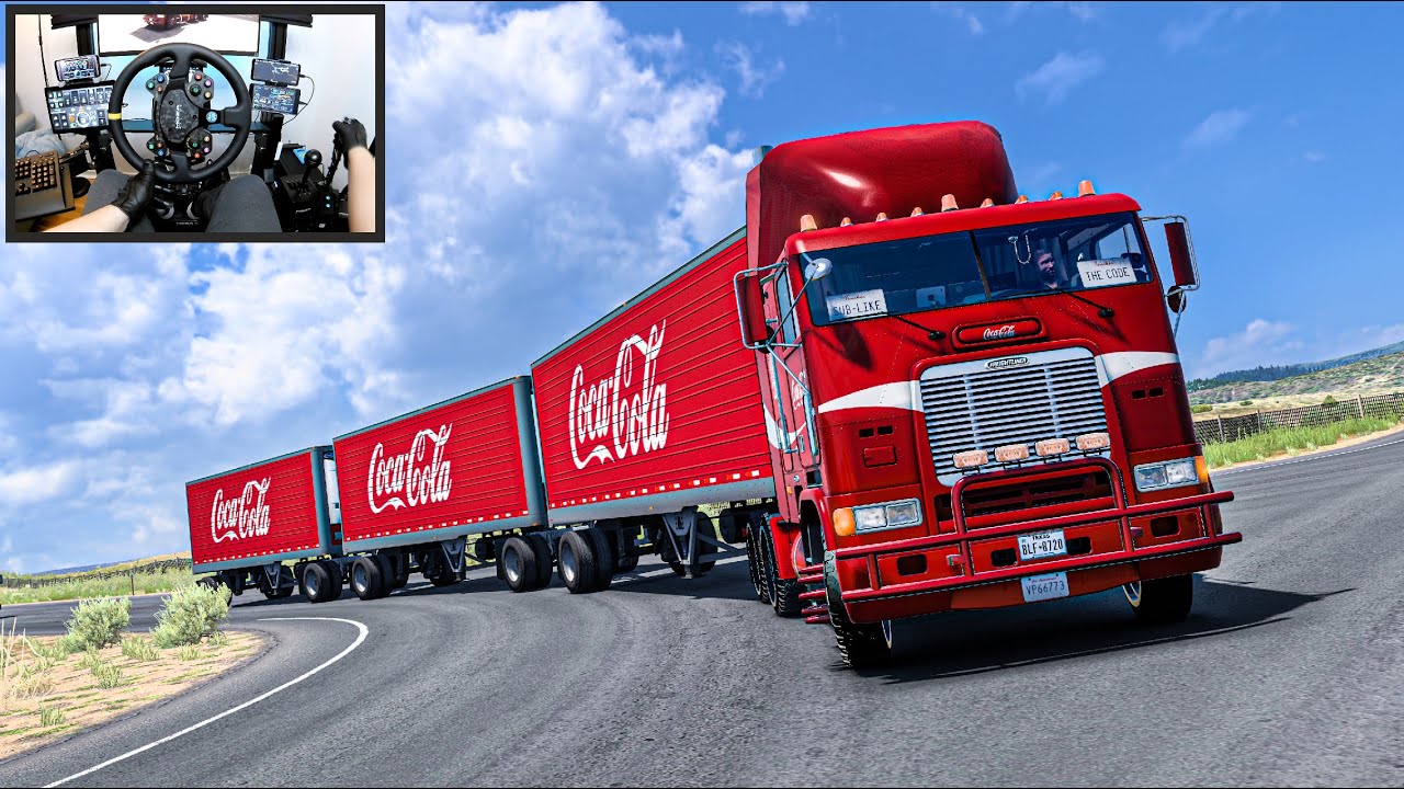 Coca-Cola in the World of American Truck Simulator - Moza R21 Setup ...