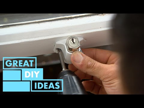 How to Install a Window Lock | DIY | Great Home Ideas - YouTube