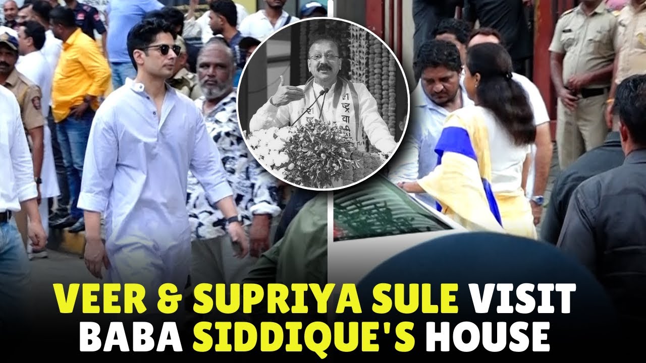 Baba Siddique Death: Veer Pahariya And Supriya Sule Visit Baba Siddique ...