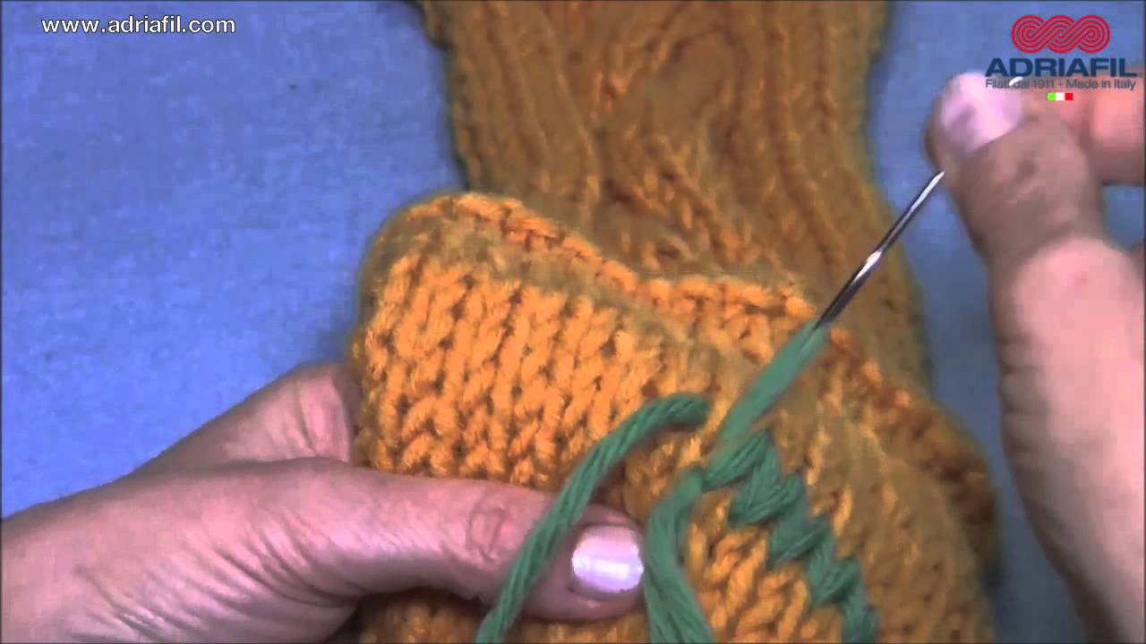 Adriafil tutorial: swiss darning embroidery / broderie au point de maille - YouTube