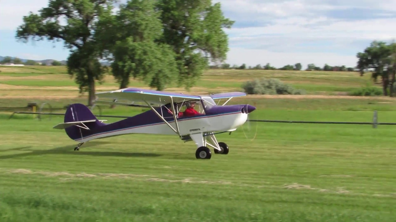Avid Flyer Mk. IV maiden flight - YouTube
