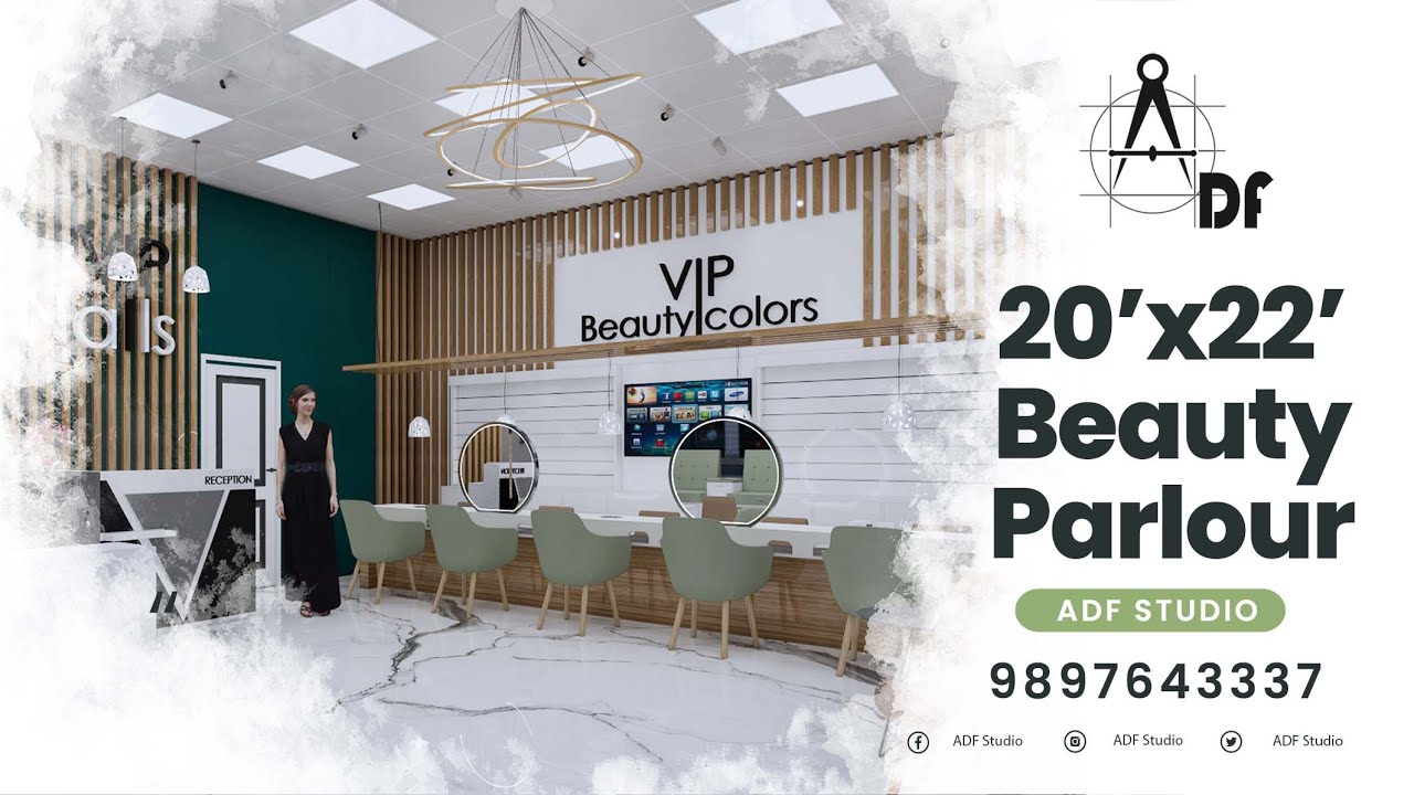 20x22 beauty parlor shop interior design | Beauty salon Interior Design ...