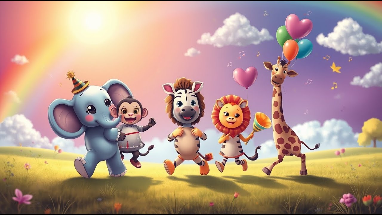 Nursery Rhymes Animals Parade - YouTube