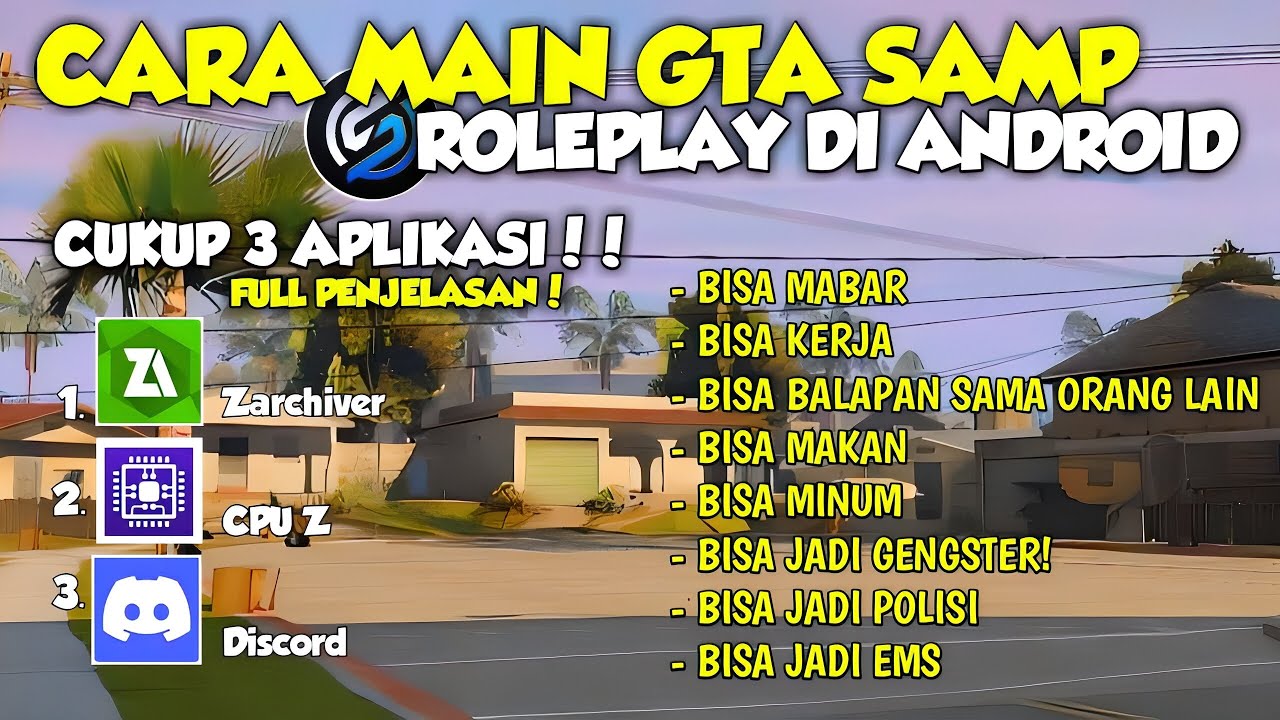 CARA MAIN GTA SAMP ROLEPLAY TERBARU DI ANDROID 2024 BISA MABAR SAMA TEMEN!! - YouTube