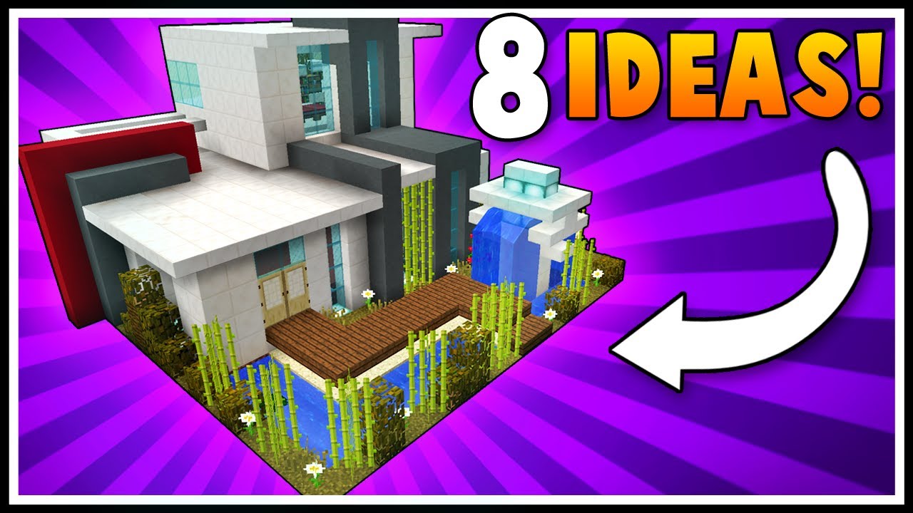 8 MODERN HOUSE Designs & Ideas! - Minecraft - YouTube