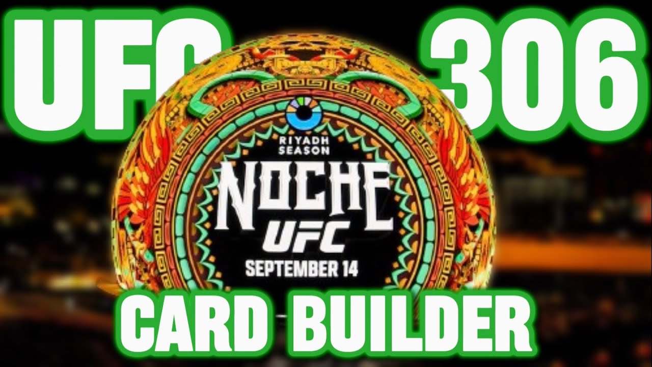 Realistic UFC 306 Card Builder (Rant About The Card) - YouTube