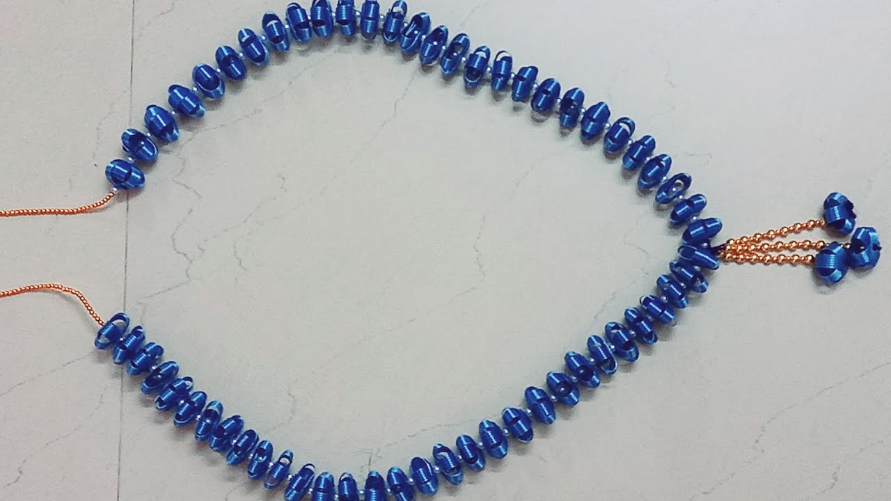 Garland using fish wire / Maalai using fish wire - YouTube