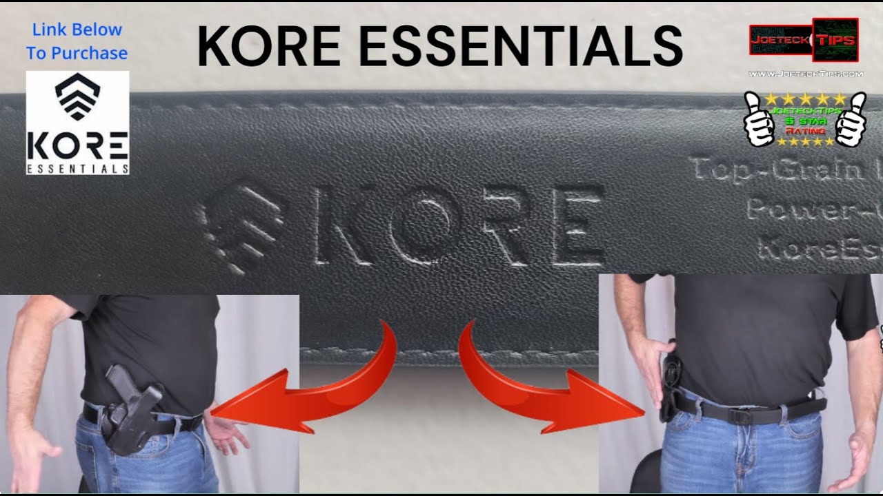 Kore Essentials Tactical Belt | JoeteckTips - YouTube