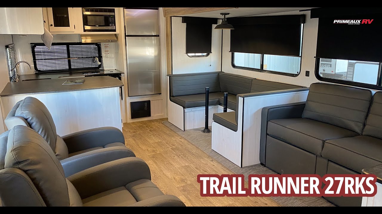 2022 Trail Runner 27RKS - Rear Kitchen Travel Trailer - YouTube
