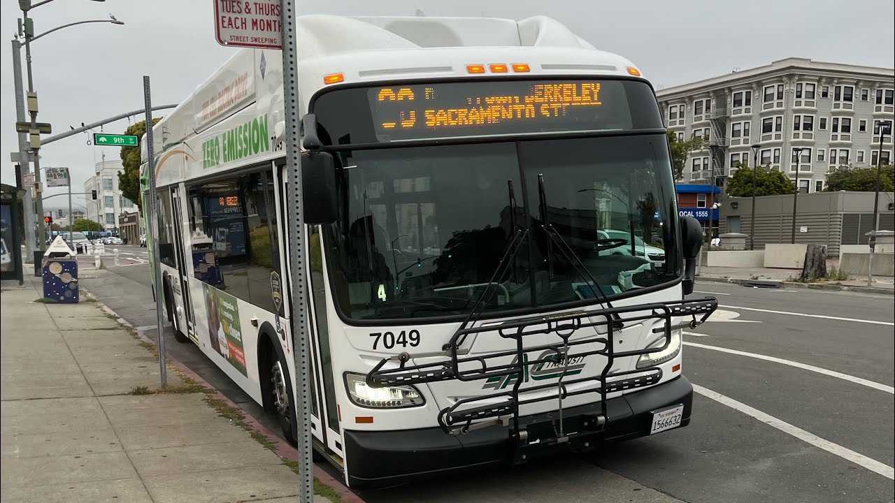 AC Transit #7049 (88) to Downtown Berkeley (FULL ROUTE) - YouTube