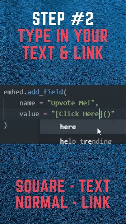 How To Create Masked Links | discord.py #shorts - YouTube